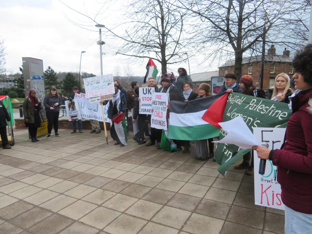 Protest at Sheffield Hallam | Freedom Justice Return